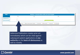 Defensive publication advanced strategies | PPT