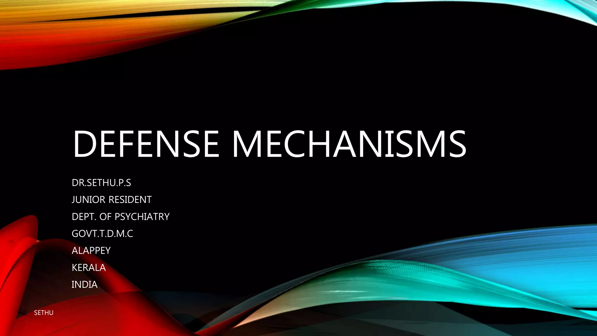 Defens mechanism | PPT