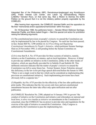 Defensor santiago v comelec | PDF