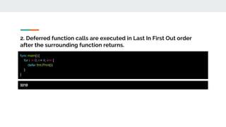 Defer, Panic, Recover | PPT