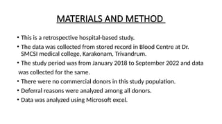 deferral rate analysis in blood bank.pptx
