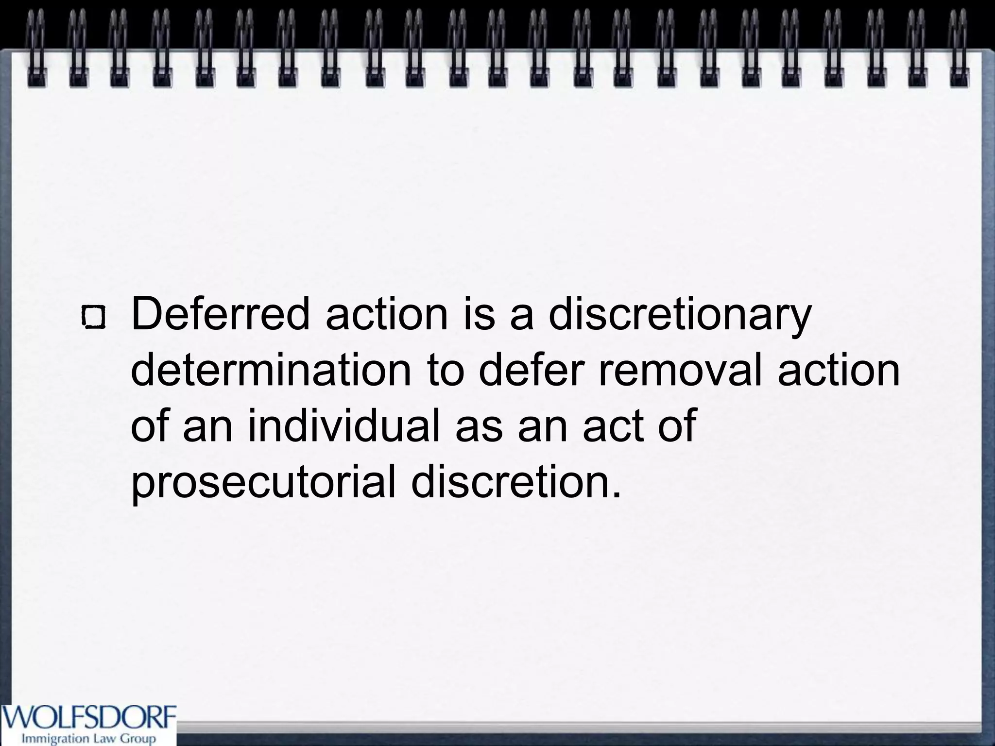 Deferred action almost a dream act | PPT