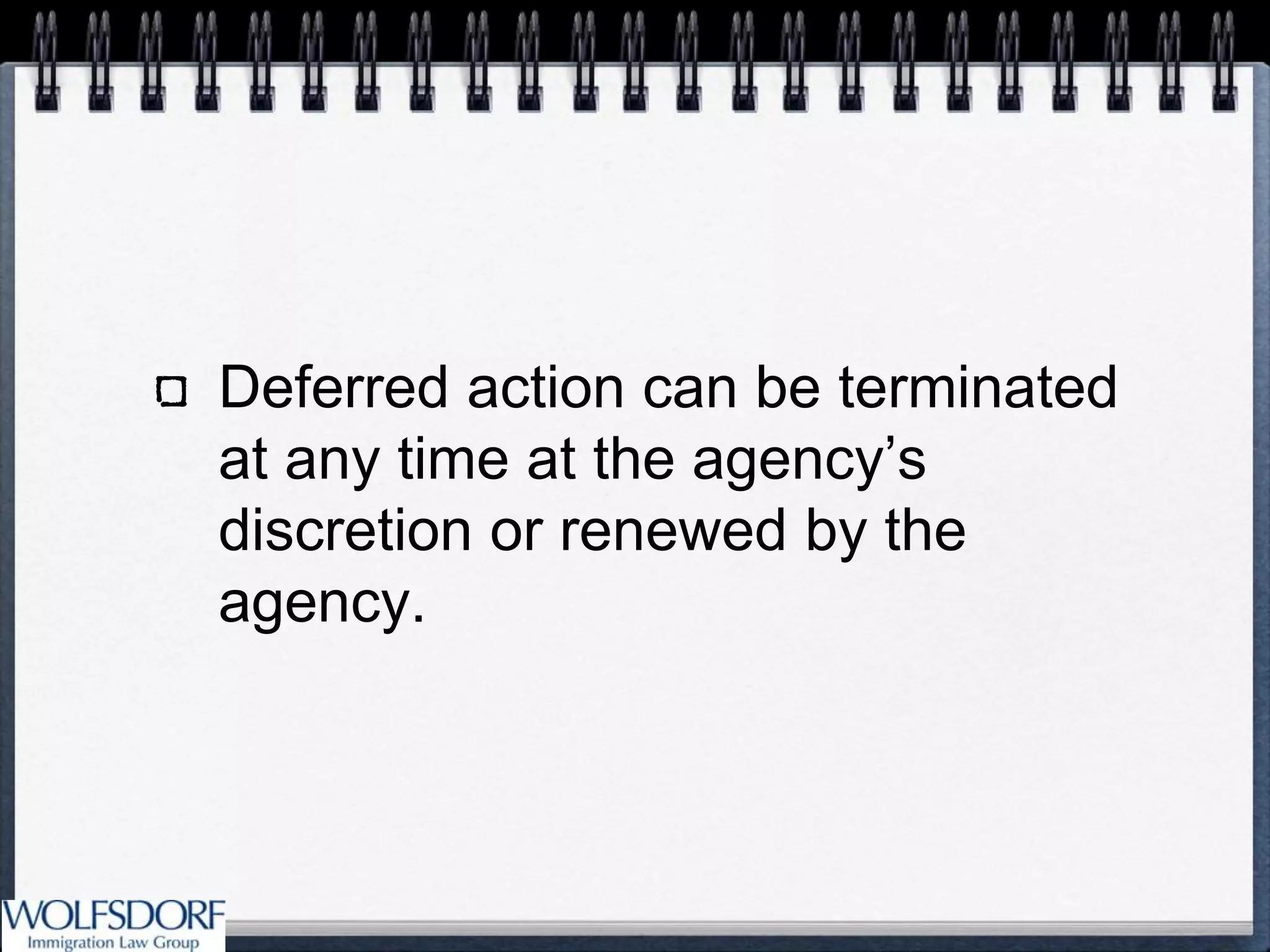 Deferred action almost a dream act | PPT