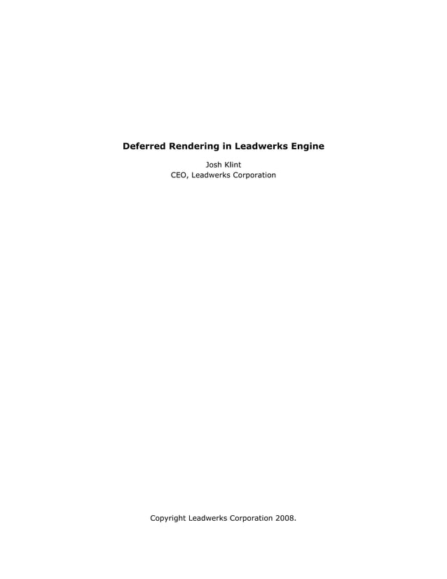 Deferred rendering in_leadwerks_engine[1] | PDF
