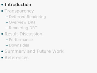 Deferred rendering transparency | PPT