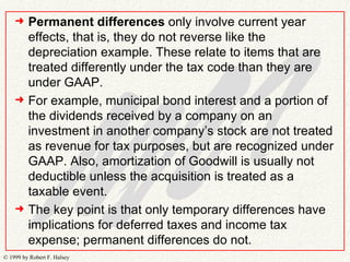 Deferred taxes | PPT