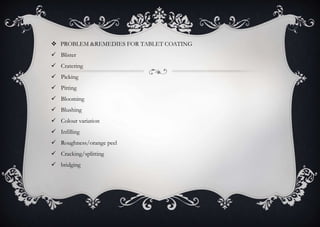 Defets of tablets and its trouble shooting | PPTX