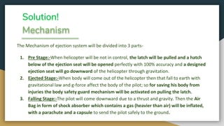 Ejection Mechanism for Helicopters | PPT