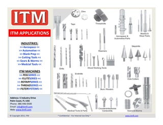 ITM_Machine Introduction | PPT