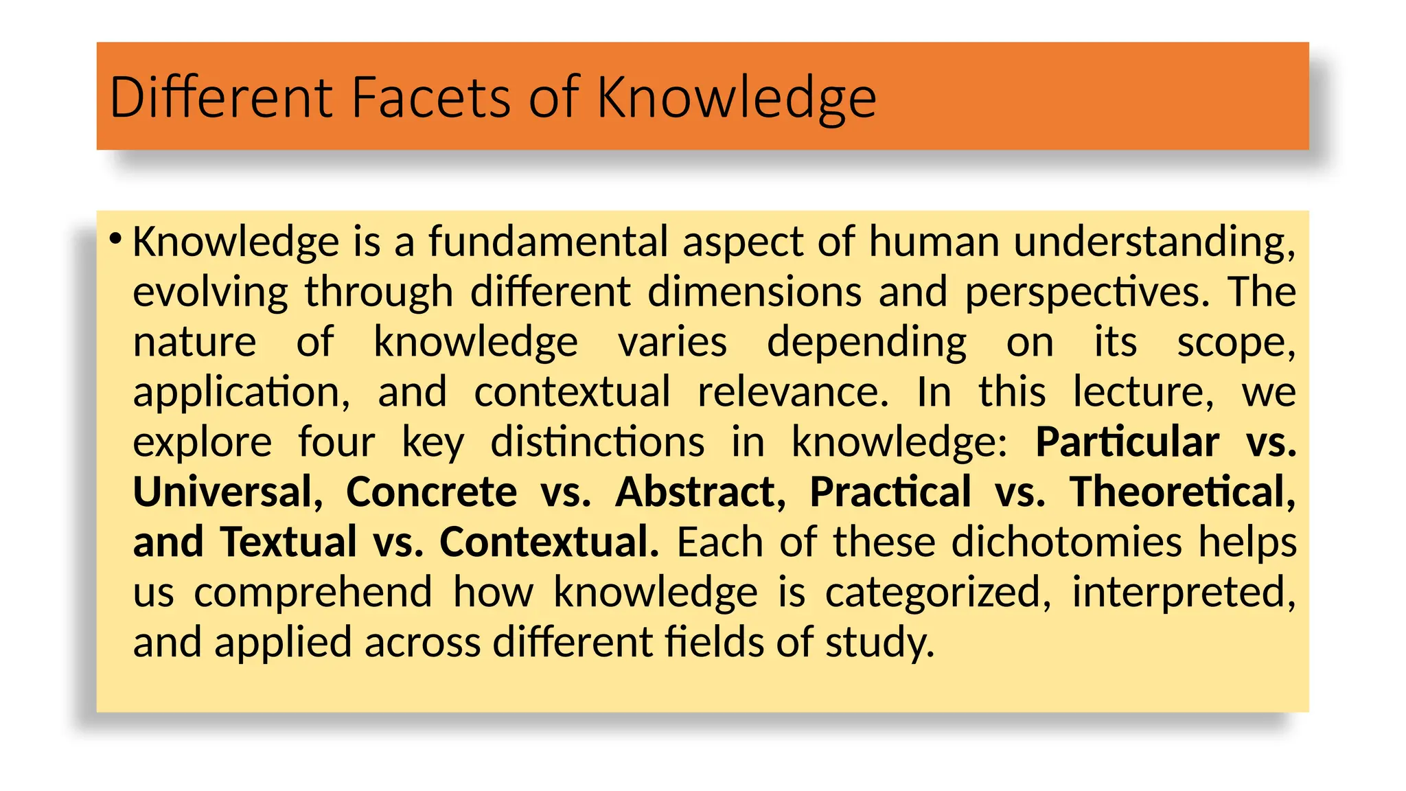 Different Facets of Knowledge on different View.pptx