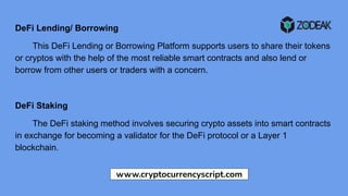 DeFi Development Services - Zodeak | PDF