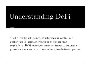 DeFi: A Comprehensive Guide to Navigating Decentralized Finance | PDF