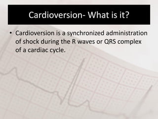Defibrillator & cardioversion | PDF