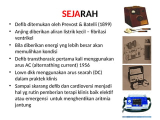 DEFIBRILASI.defib.defribilasi for nurses | PPTX
