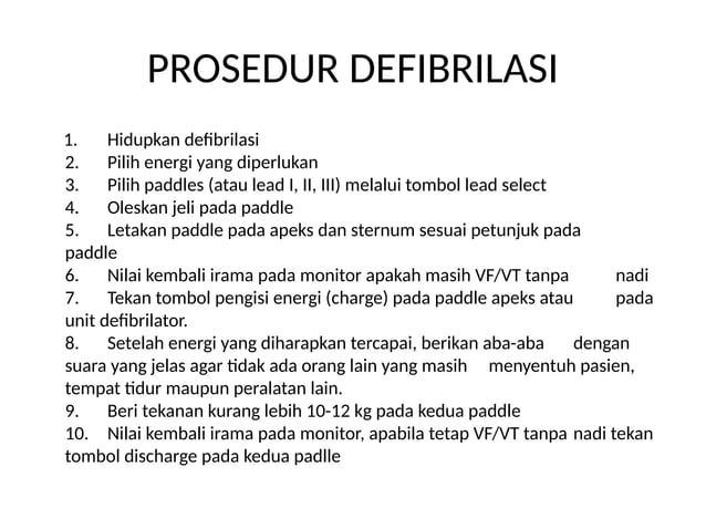 DEFIBRILASI.defib.defribilasi for nurses | PPT