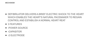 DEFIBRILATOR PPT.pptx for nursing students | PPTX