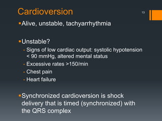 Defibrillation, cardioversion and pacing | PPTX