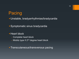 Defibrillation, cardioversion and pacing | PPTX
