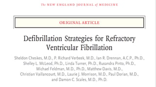 Defibrillation strategy for refractory Ventricular fibrillation.pptx