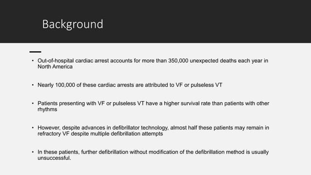 Defibrillation strategy for refractory Ventricular fibrillation.pptx