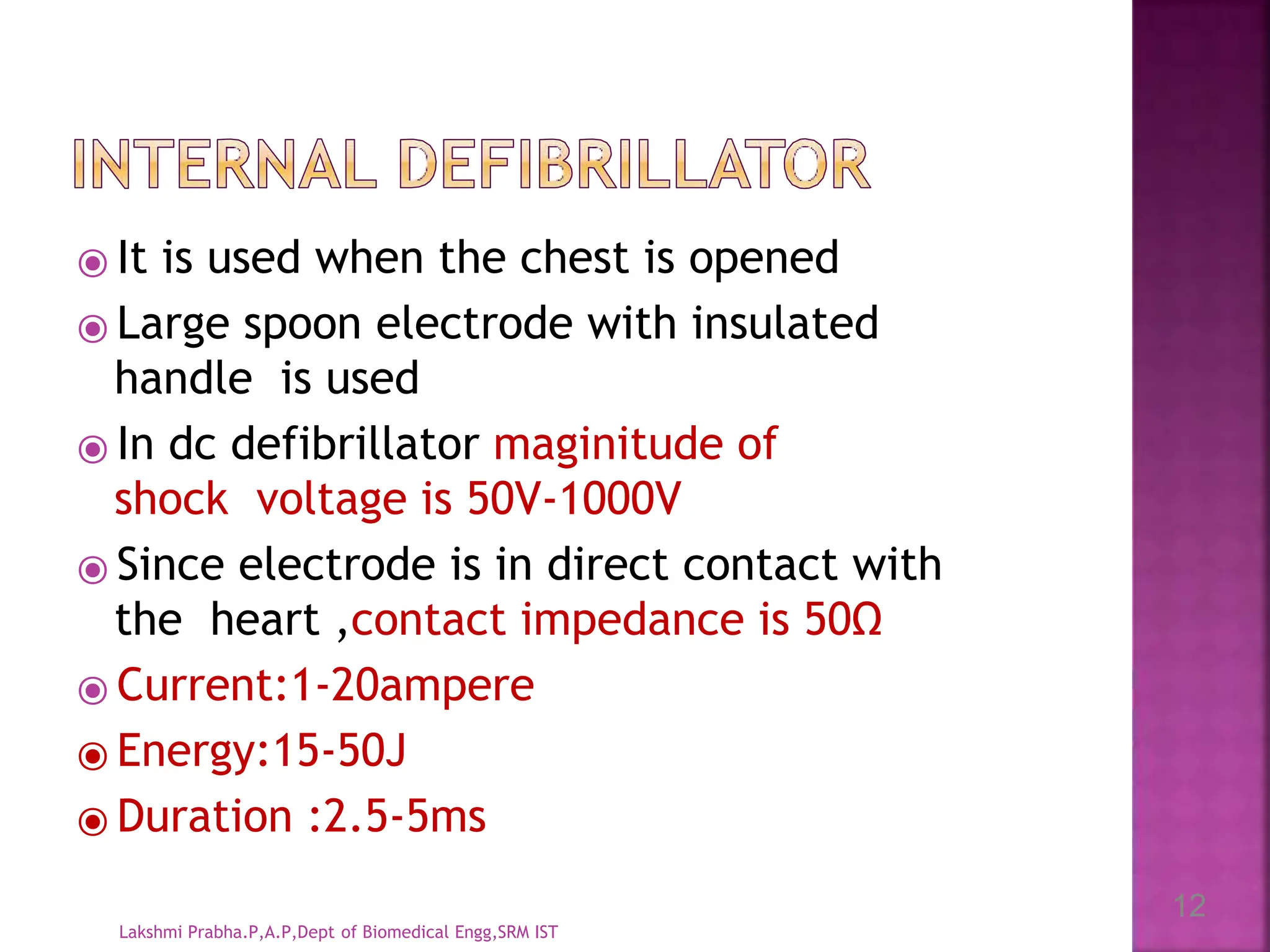 Defibrillator Biomedical instrumentation.pptx