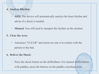 Defibrillator.pptx | First Aid | Injuries