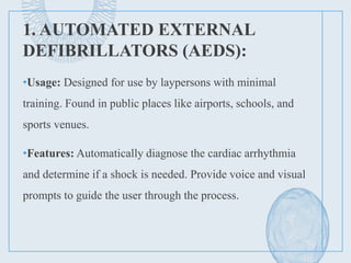 Defibrillator.pptx | First Aid | Injuries