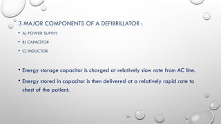 defibrillator and its uses and emergency drugs.pptx