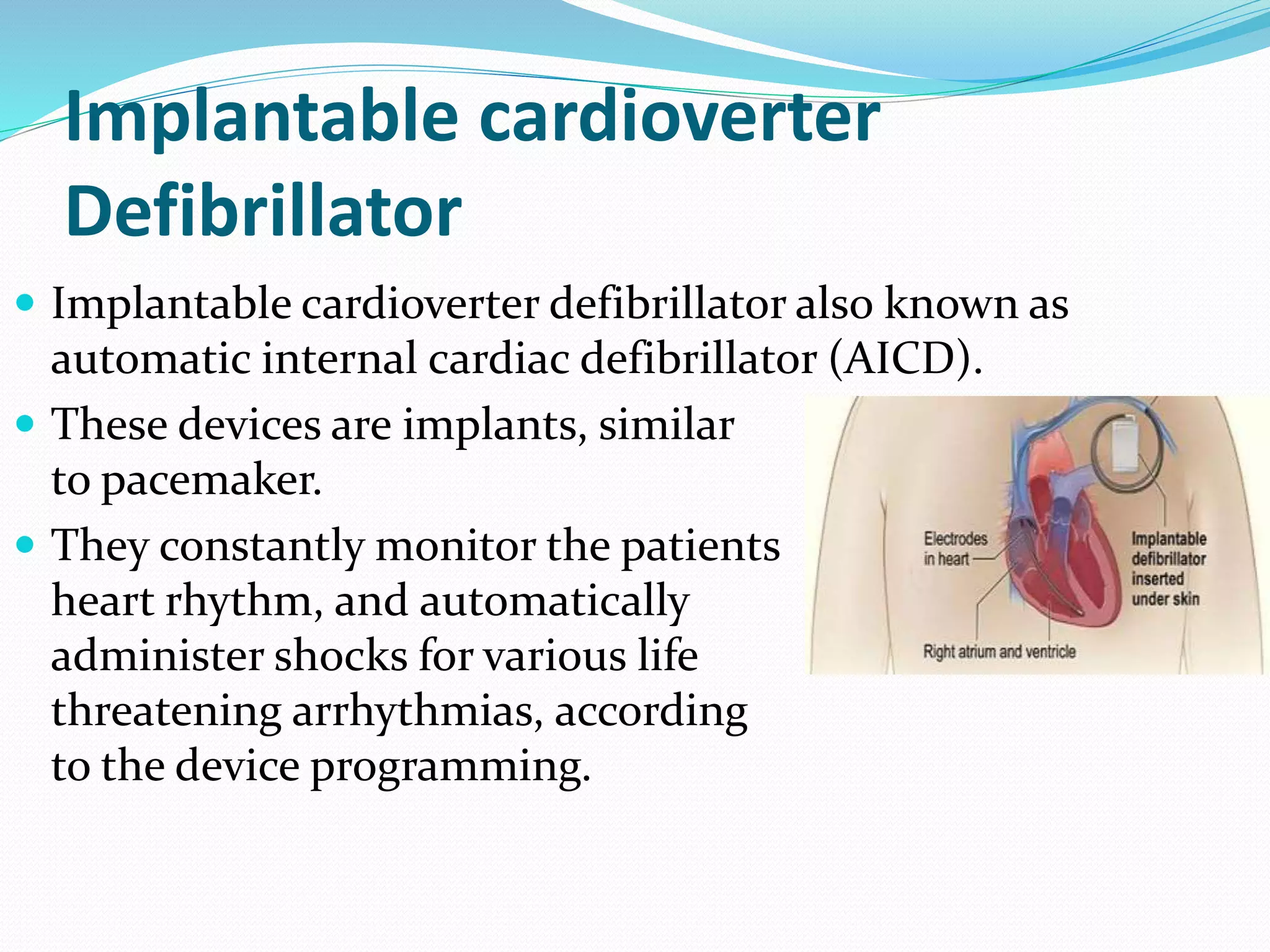 Defibrillator power point presentation for medical students | PPTX