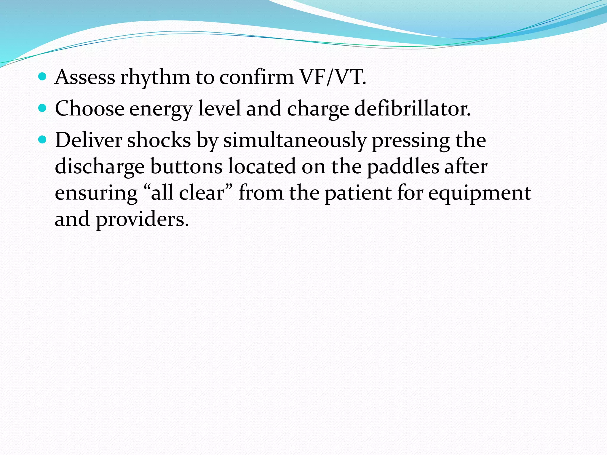 Defibrillator power point presentation for medical students | PPTX