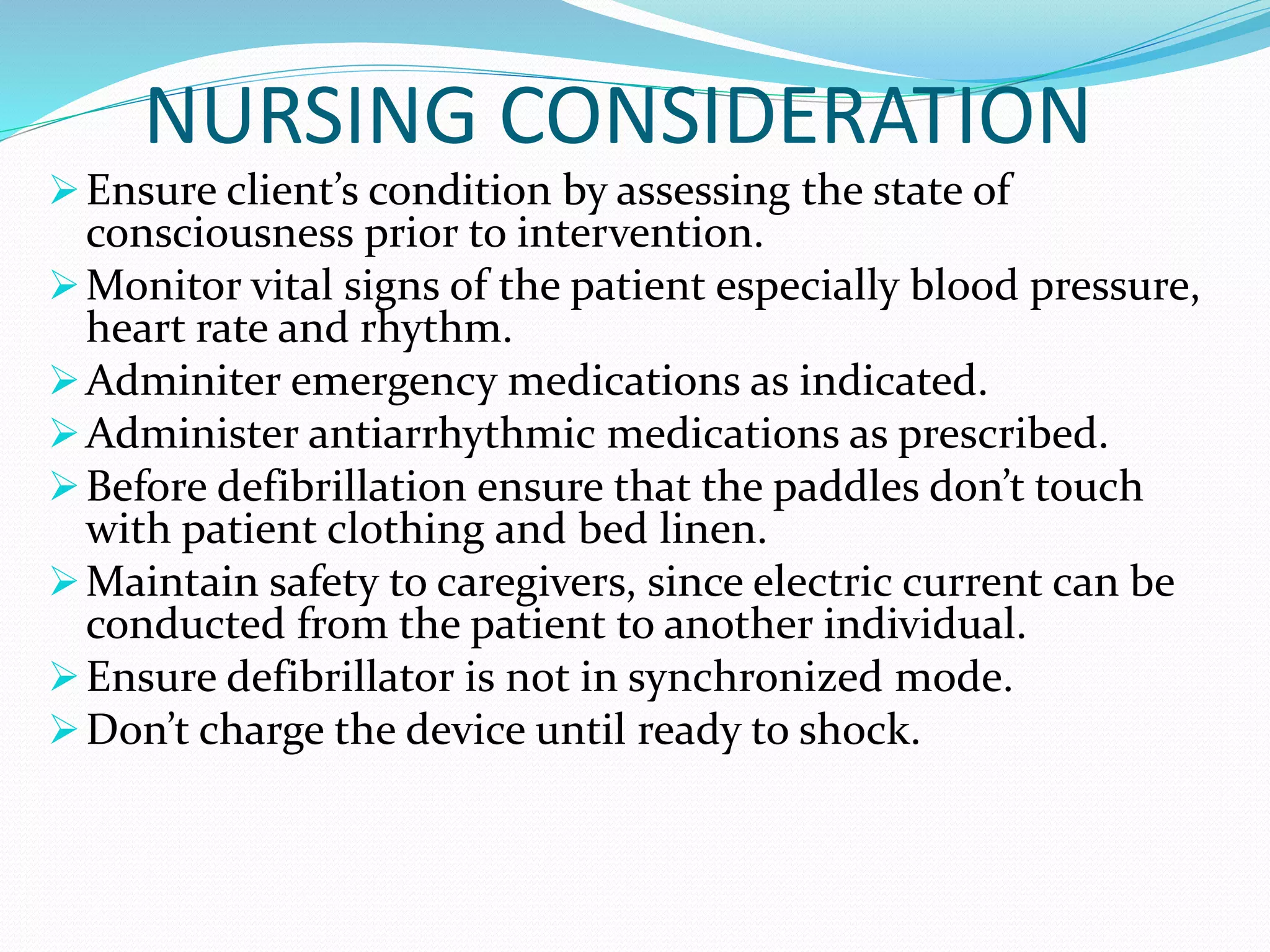 Defibrillator power point presentation for medical students | PPTX