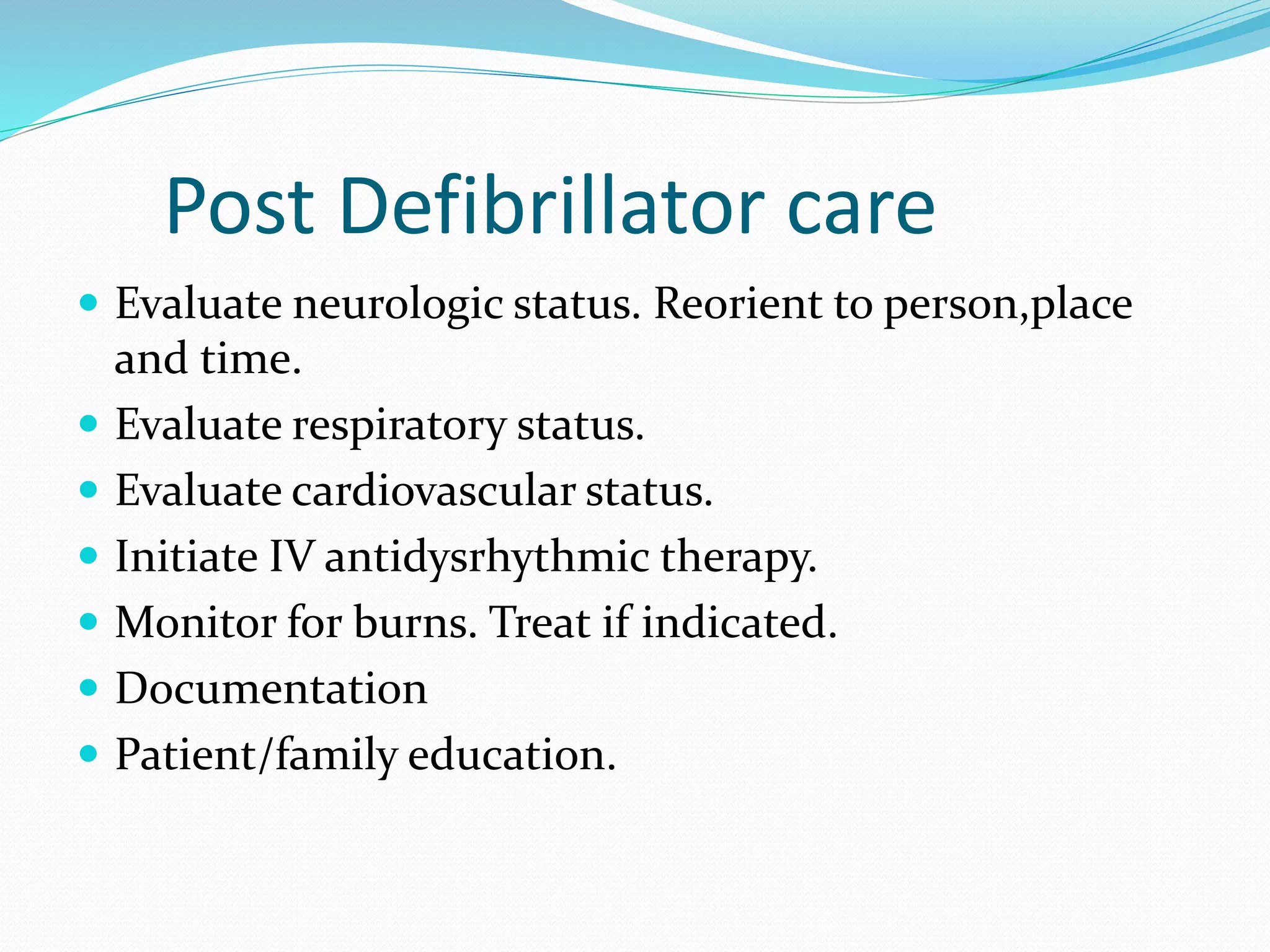 Defibrillator power point presentation for medical students | PPTX