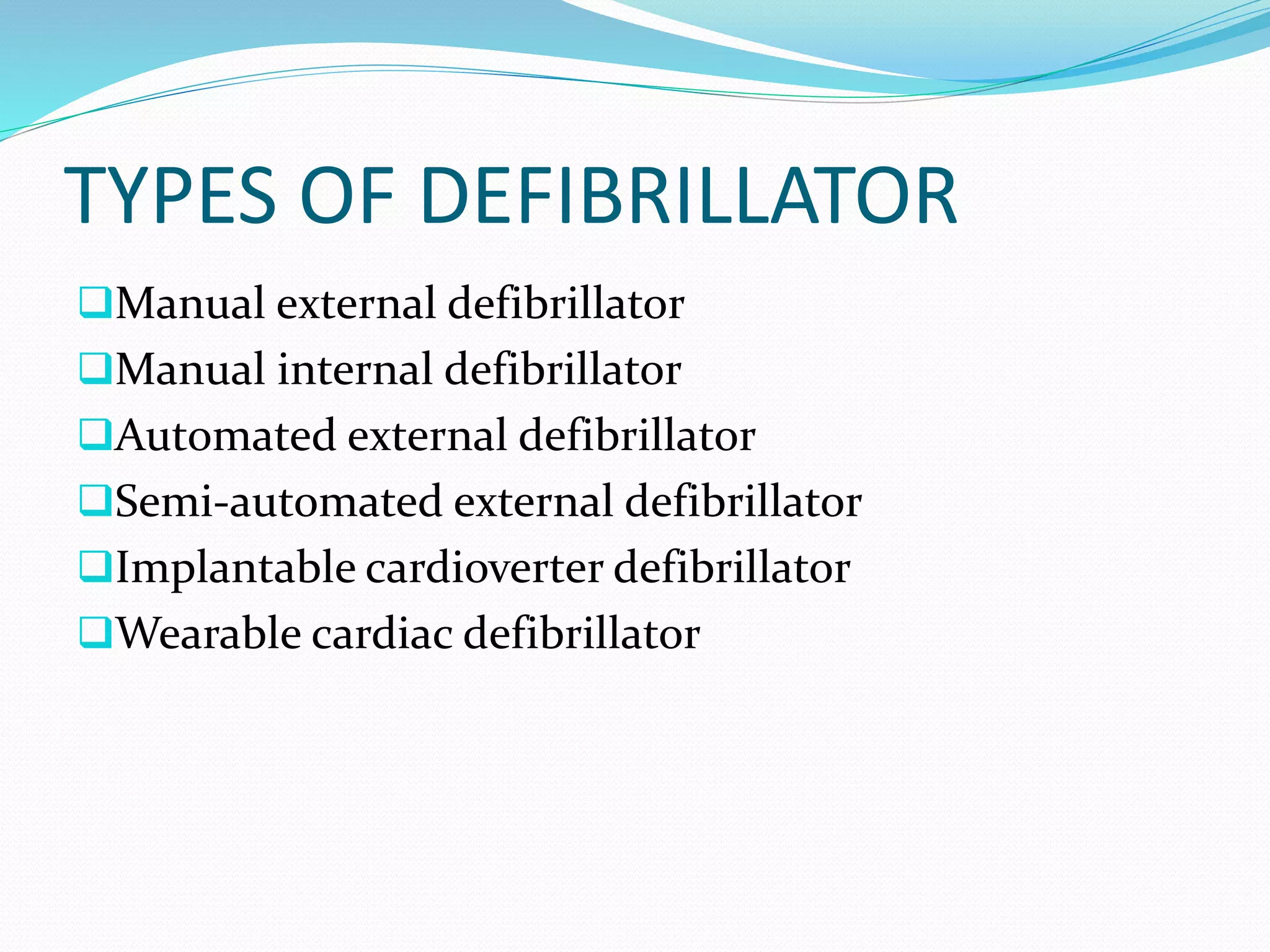 Defibrillator power point presentation for medical students | PPTX