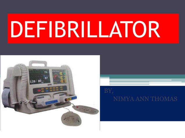 DEFIBRILLATOR AND CARDIOVERSION - NURSES RESPONSIBILITY | PPTX | First ...