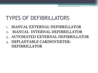 DEFIBRILLATOR AND CARDIOVERSION - NURSES RESPONSIBILITY | PPTX