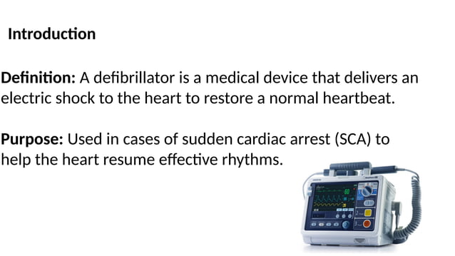 Defibrillator & CPR & Step-by-Step Guide | PPT | Free Download