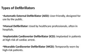 Defibrillator & CPR & Step-by-Step Guide | PPTX