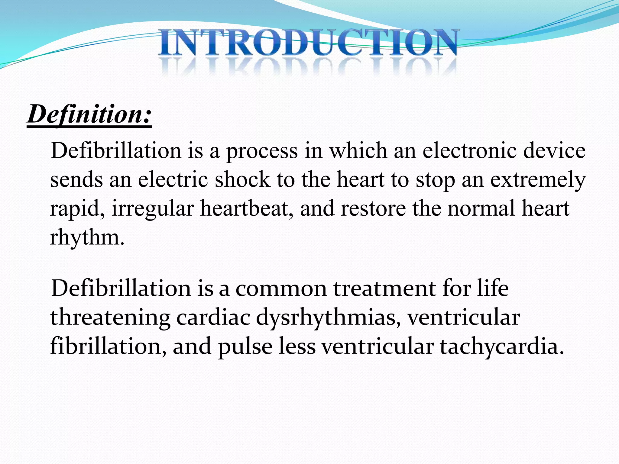 Defibrillator (ppt) | PPTX