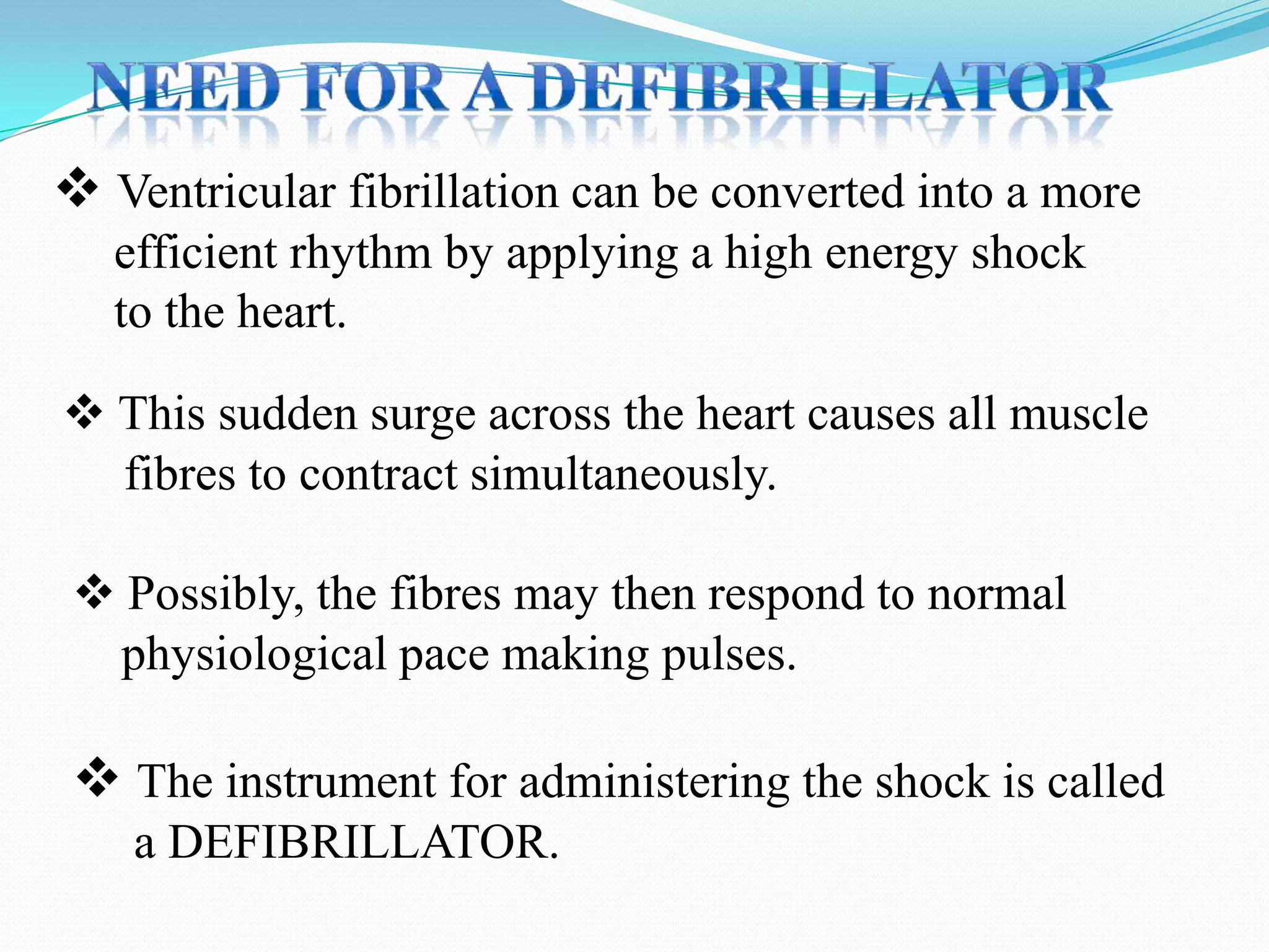 Defibrillator (ppt) | PPTX