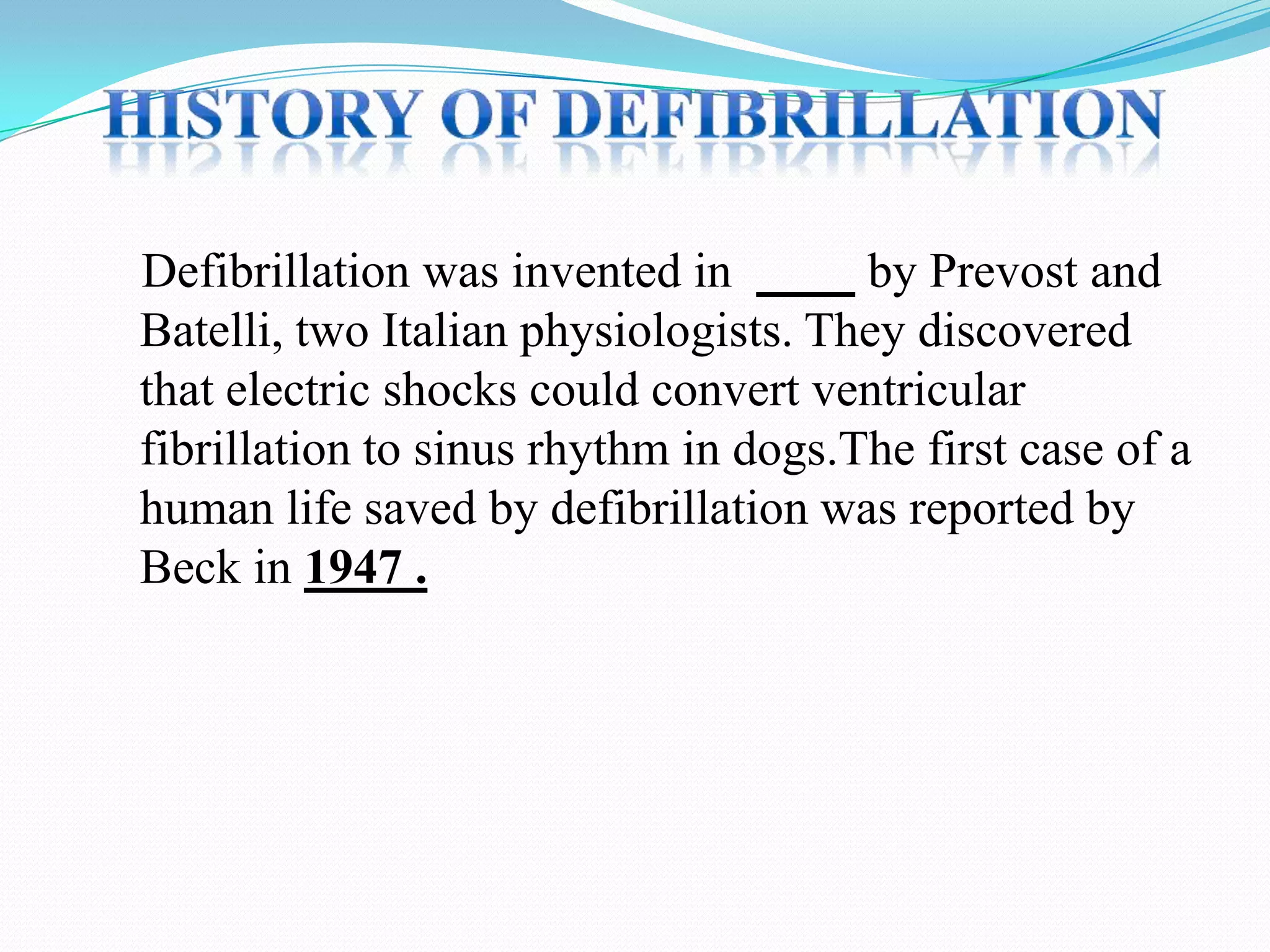 Defibrillator (ppt) | PPTX