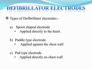 Defibrillator (ppt) | PPTX