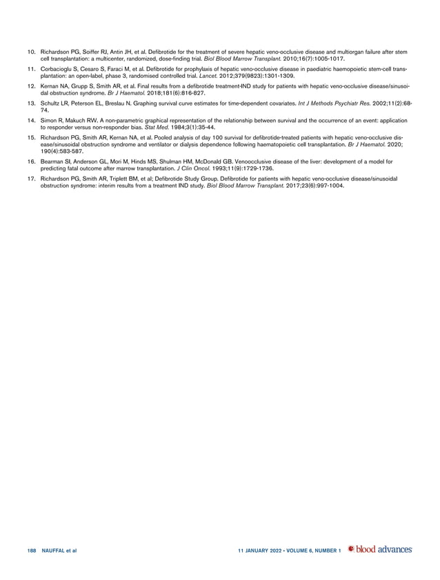 Defibrotide real-world management of veno-occlusive disease sinusoidal.pdf