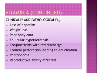 DEFICIENCY DISEASES IN FELINE AND ITS TREATMENT REGIMEN | PPT