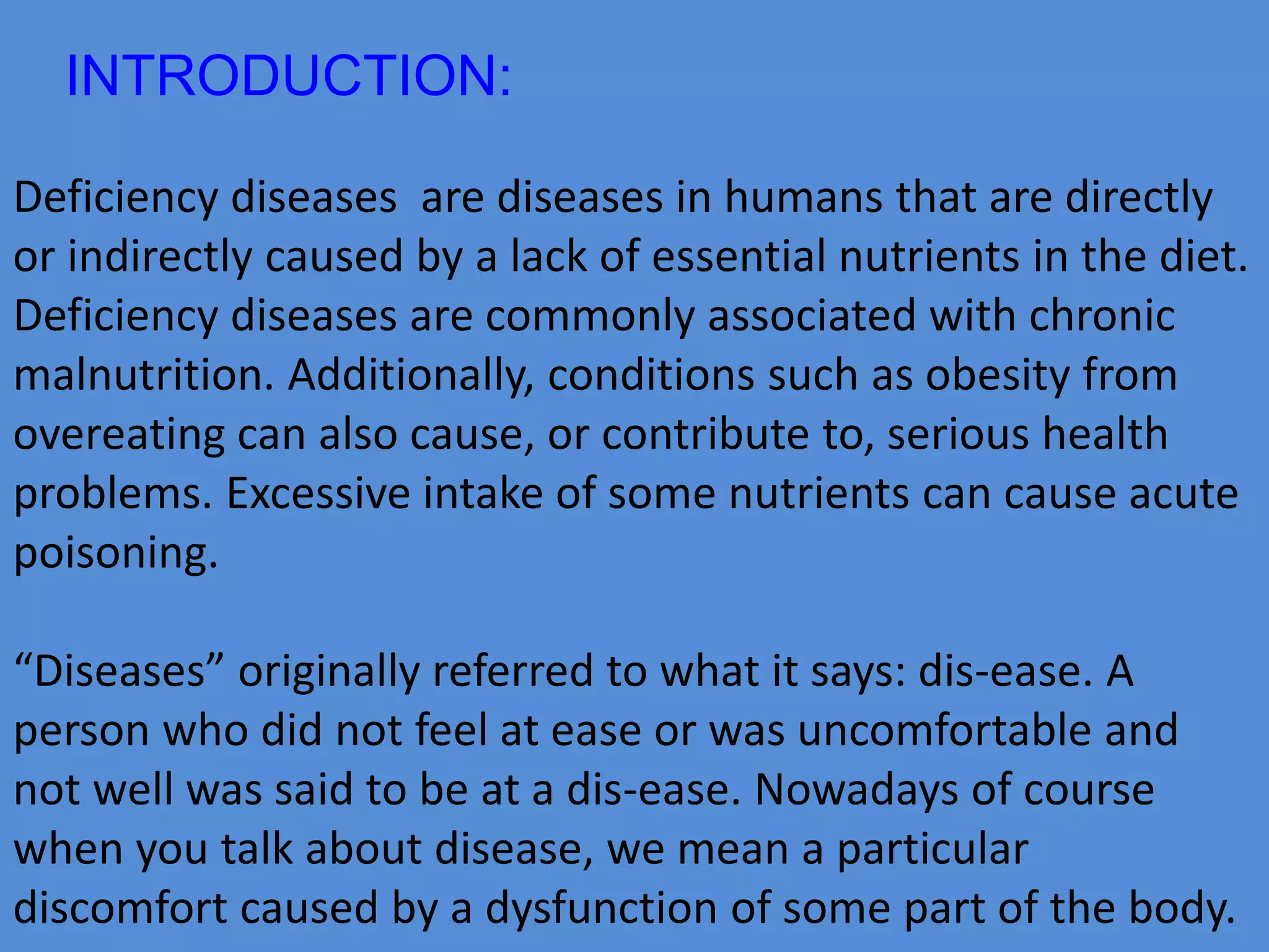 Deficiency diseases | PPTX