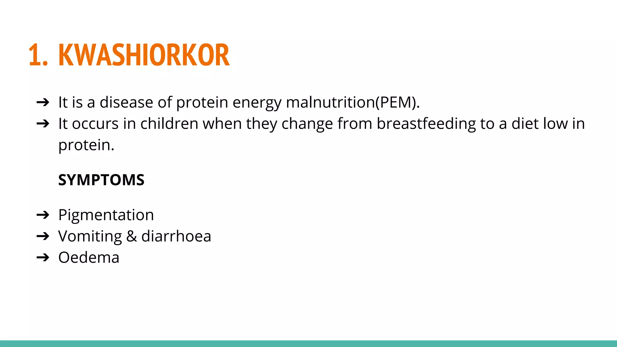 Deficiency diseases of proteins, kwashiorkor, marasmus | PPTX