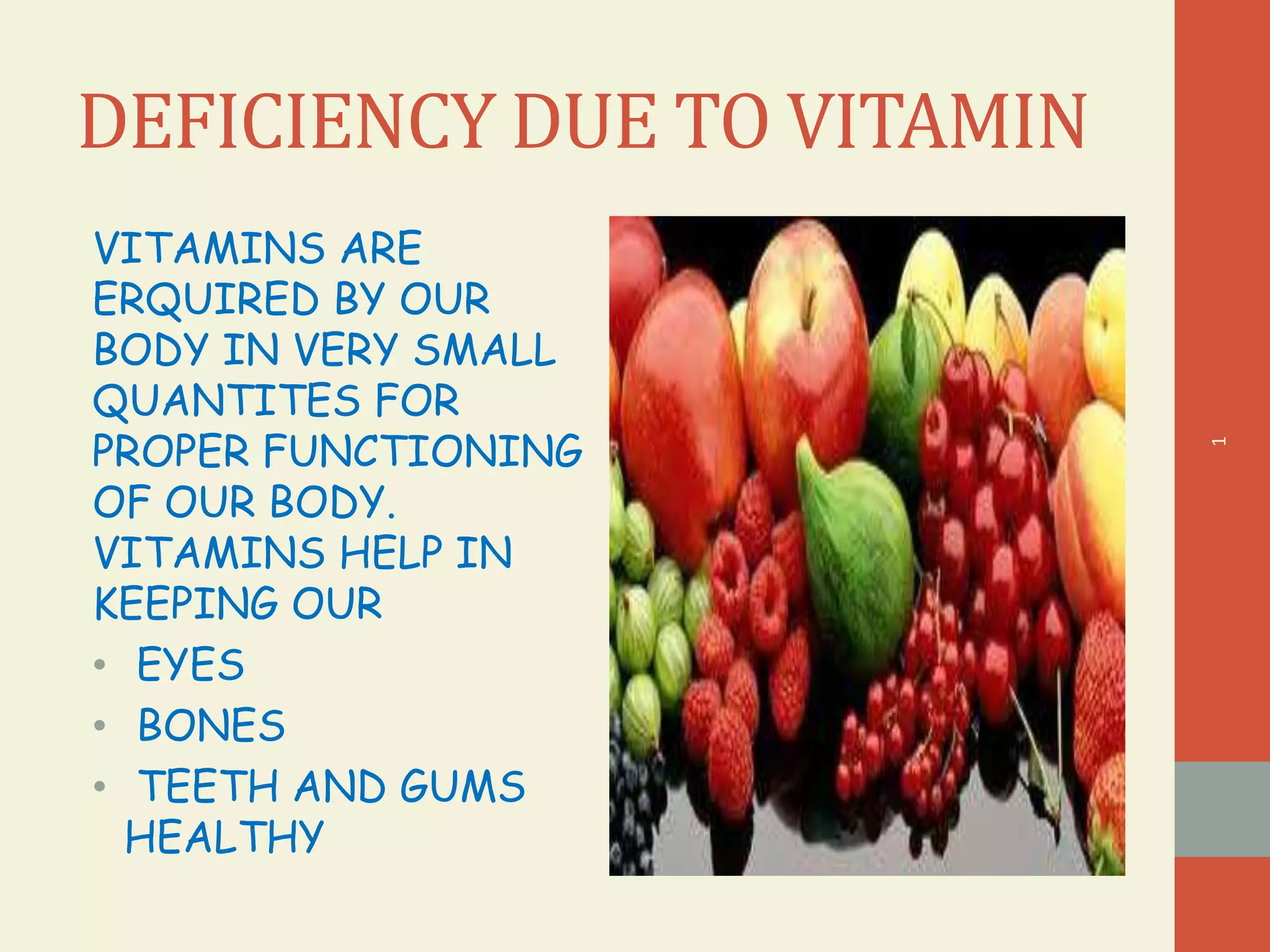Deficiency diseases ppt by amulya s d | PPTX