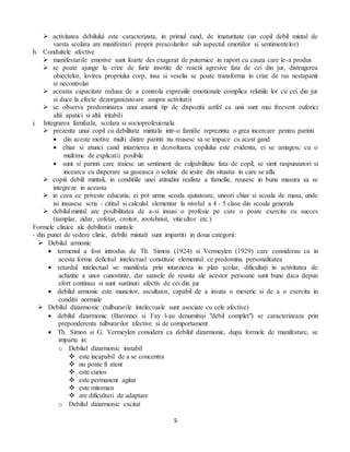 Deficiente mintale | DOCX