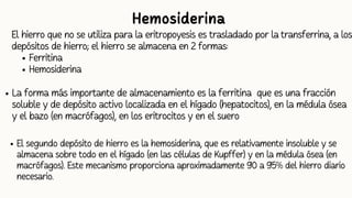 DEFICIT DE HIERRO CON HEMOSIDERINA, ferritina | PDF