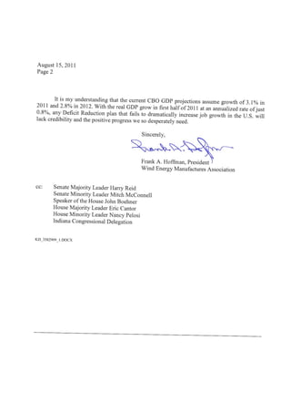 Deficit reduction committee letter | PDF