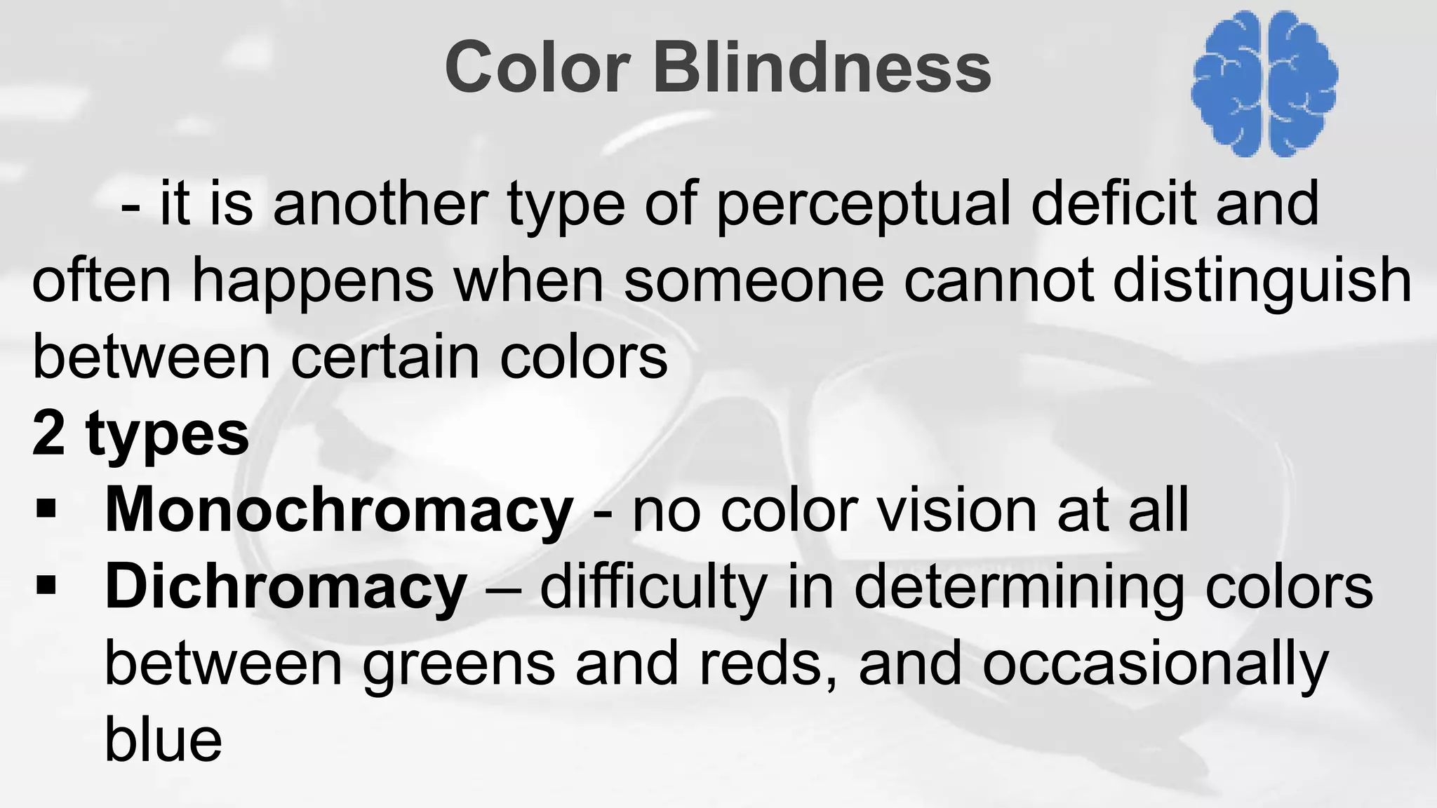 Deficits in perception | PPTX